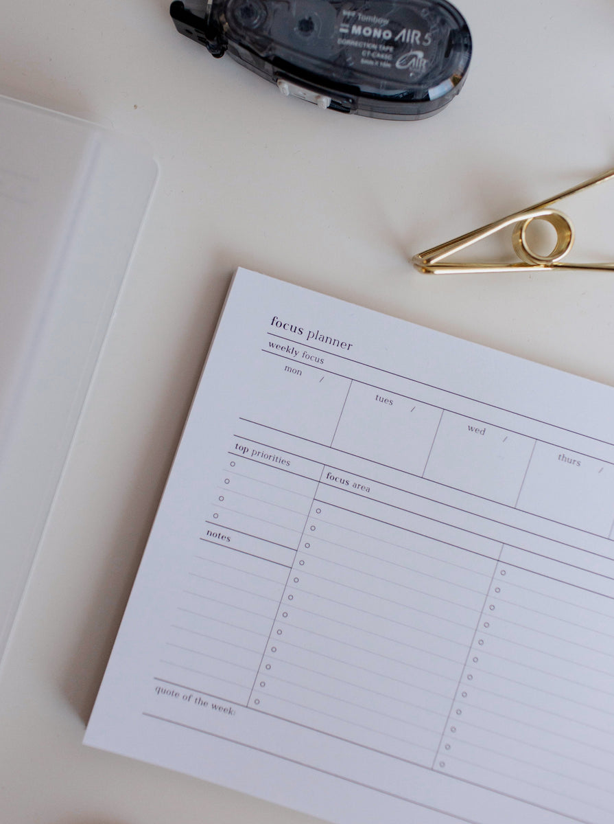 Focus Notepad | Half Letter – Poi & Hun