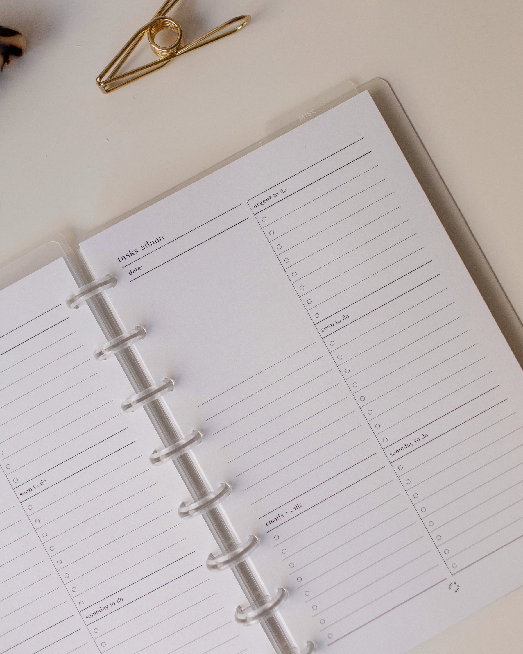 Tasks Admin Planner Inserts | Original Collection – Poi & Hun