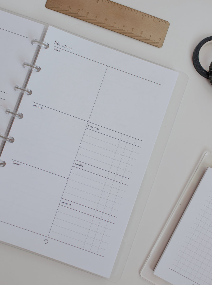 Life Admin Planner Inserts | Original Collection – Poi & Hun