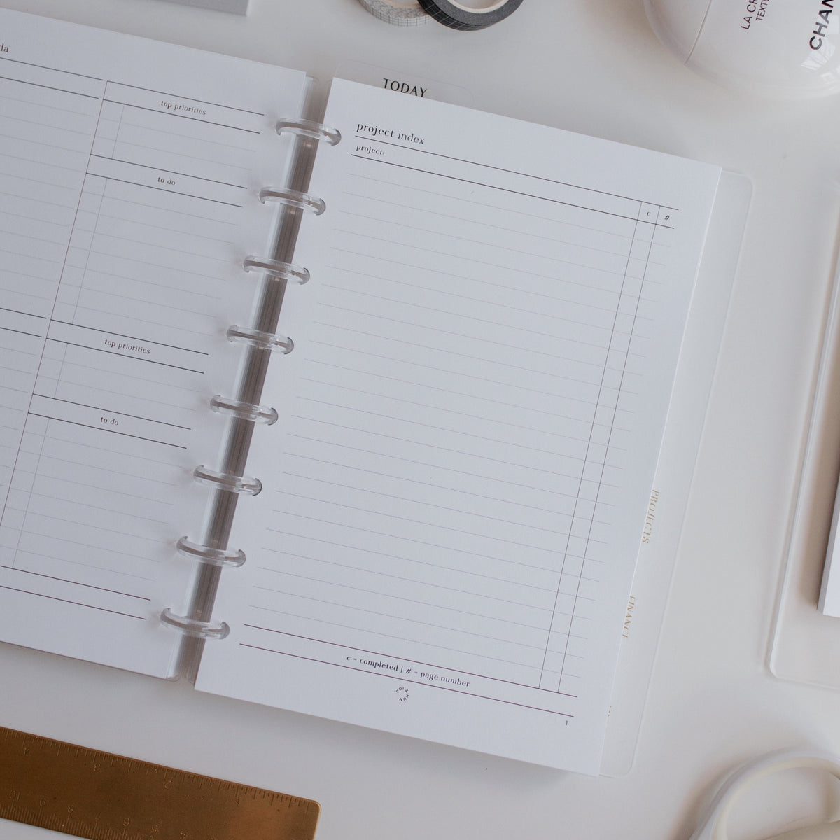 Project Planning Planner Inserts | Original Collection – Poi & Hun